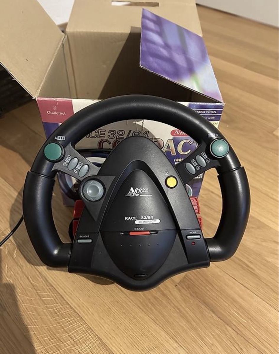 Nintendo 64 & PS 1 Guillemot Steering wheel Race 32/64 (Gebraucht) in ...