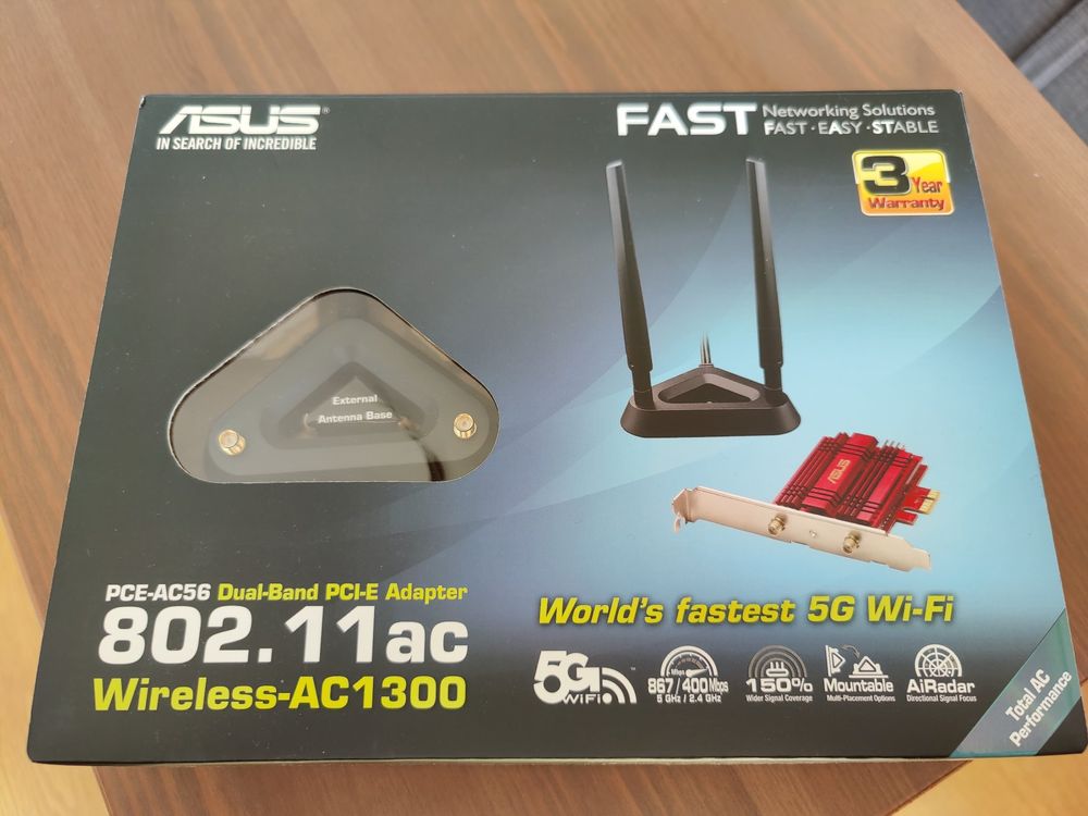 WiFi Adapter ASUS PCE-AC56 (PCI-E) | Kaufen auf Ricardo