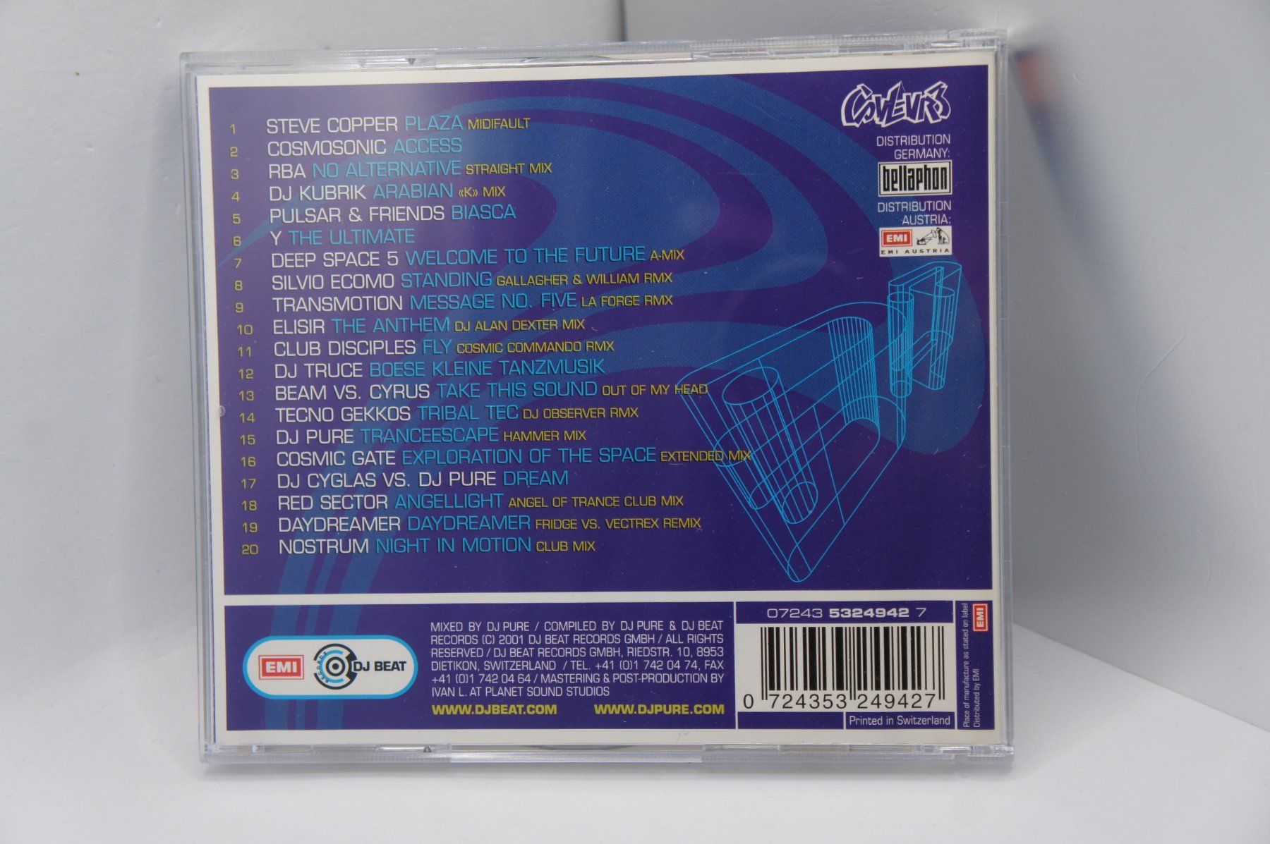 CD DJ Pure – Blue / Trance Steeve Copper Cosmosonic Elisir (Gebraucht ...