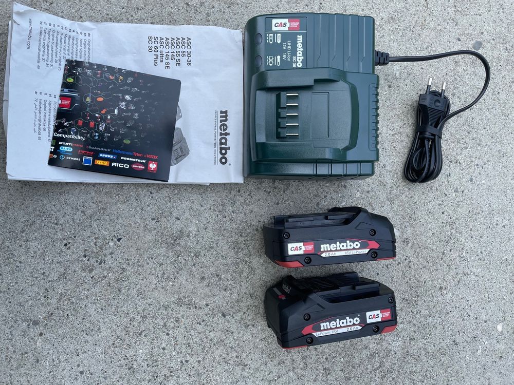 2 batteries plus chargeur neuf metabo cas | Kaufen auf Ricardo