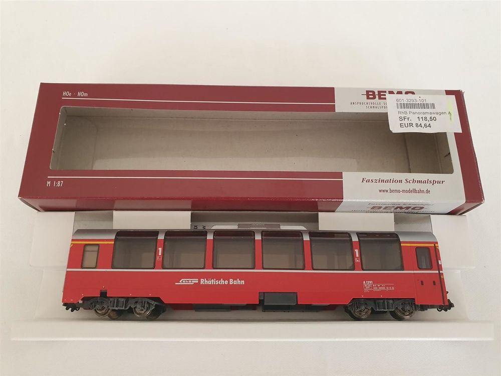 Bemo RhB 3293 101 Panoramawagen A 1291 (Gebraucht) in Basel für CHF 51 ...