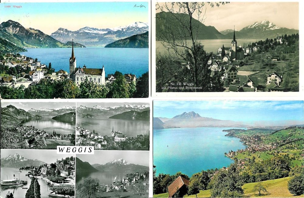 Weggis 8 AK ab 1915-1956 Dorfansichten | Kaufen auf Ricardo