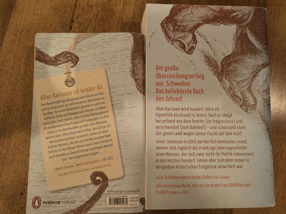 Jonas Jonasson: Zwei Bestseller Romane (Gebraucht) in Grüt (Gossau ZH) für CHF 5 – mit Lieferung ...