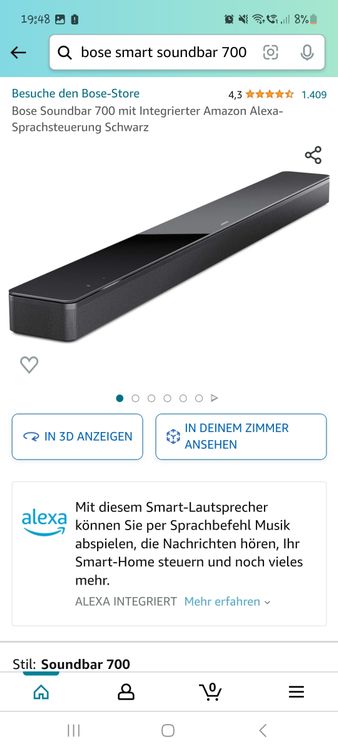 Bose Soundbar 700 (Neu und originalverpackt) in Mumpf für CHF 320 – mit Lieferung auf Ricardo kaufen