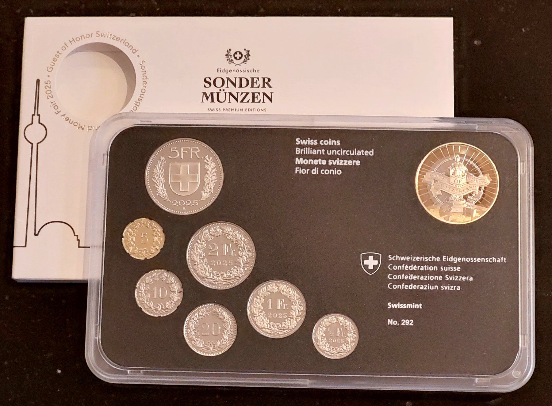 CH - Münzsatz 2025 stgl World Money Fair 25 (Neu und originalverpackt) in Arch für CHF 700 – mit ...