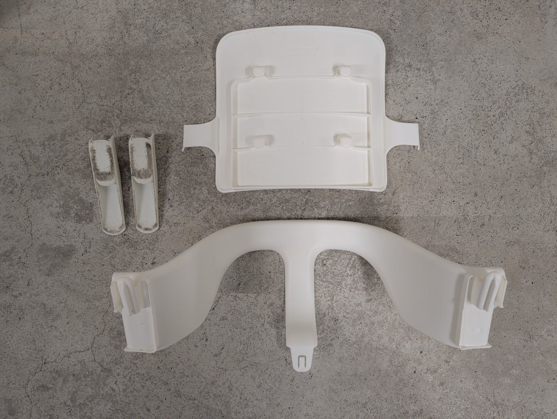 STOKKE Tripp Trapp Baby Set² White inkl. Stoffbezug + OVP (Gebraucht ...