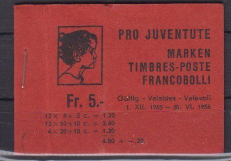 Markenheft PRO JUVENTUTE 1955 ** (Neu (gemäss Beschreibung)) in Eschlikon TG für CHF 15 – mit ...