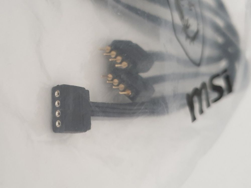 MSI RGB LED Lighting Y Split Extension Cable Cord (Neu und ...