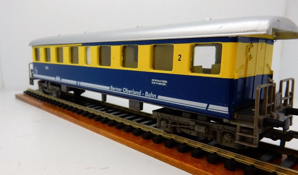 HO- BOB "Berner-Oberland Bahn" "Nostalgie" Wagon à Terrasses (Gebraucht ...