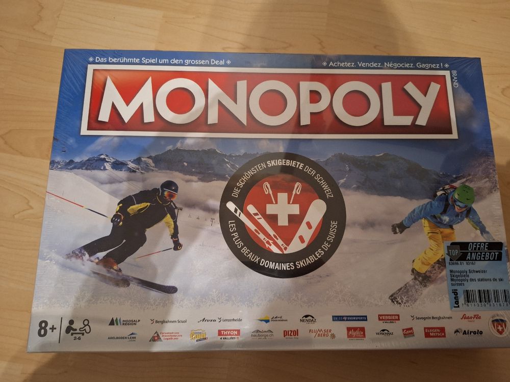Monopoly - Schweizer Skigebite (Neu und originalverpackt) in Wanzwil für CHF 19 – mit Lieferung ...