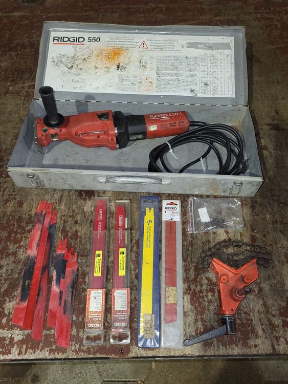 RIDGID 550-1 Säbelsäge mit Kettenrohrhalter (Gebraucht) in Egg SZ für ...