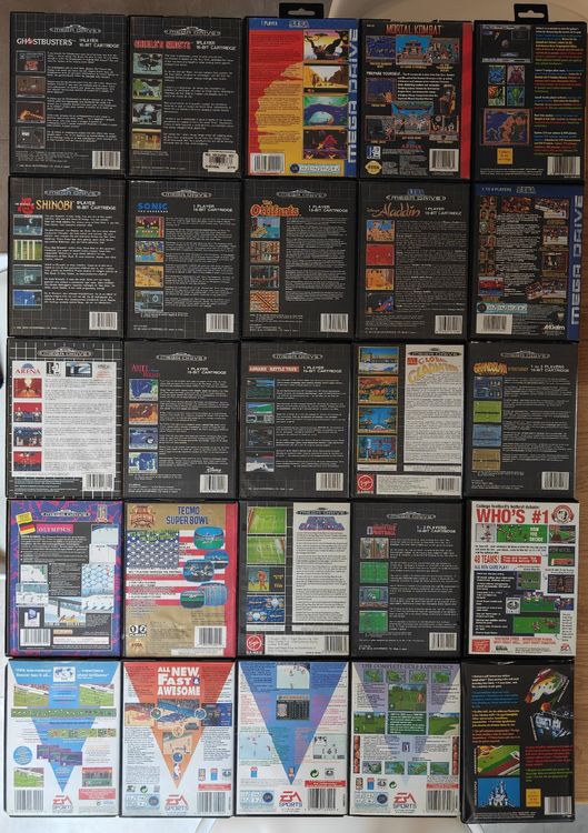 Super lot de 25 jeux Sega Mega Drive - Complets en boîte (Gebraucht) in ...