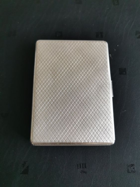 Zigarettenetui, Silber, Vintage Retro Guillochen Muster | Kaufen auf Ricardo