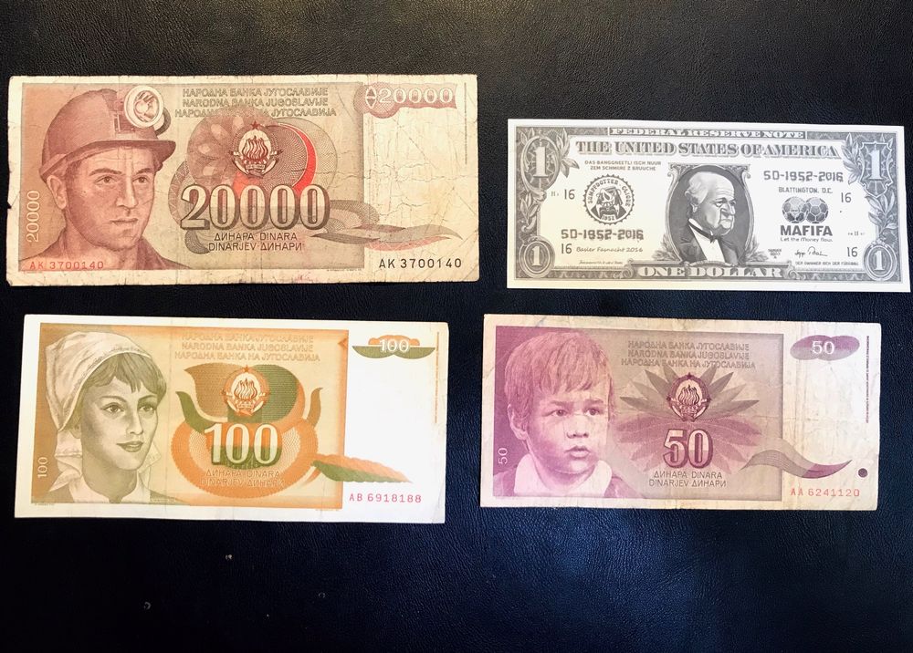 3 Banknoten und eine Fun Note (Gebraucht) in für CHF 3 – mit Lieferung ...