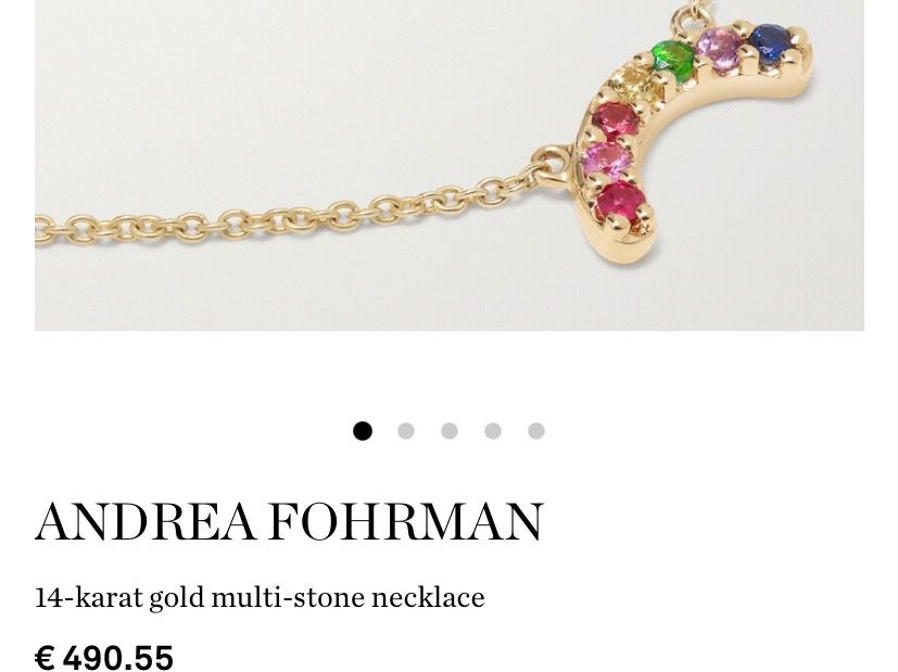 Andrea Fohrman Regenbogen Kette | Kaufen auf Ricardo