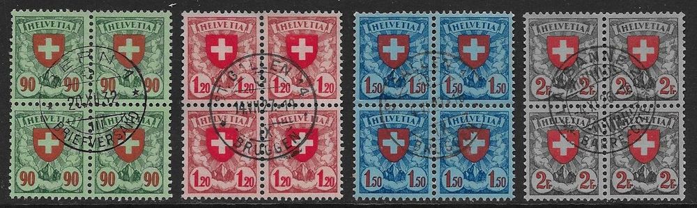 Nr. 163-166 o Serie VIERERBLOCK SBK 220.- Top ab 1.- (Gebraucht) in Zürich für CHF 28 – mit ...