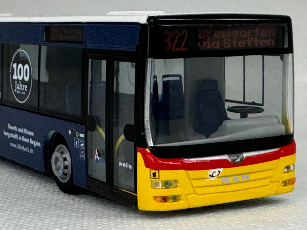 MAN Postauto Postbus 322 Bremgarten Rietze 1:87 (Neu und ...