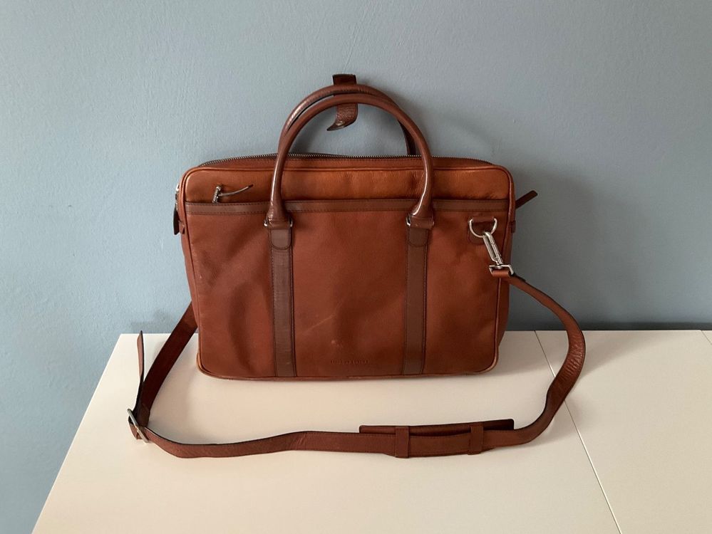 Tiger of Sweden Laptop Tasche / Aktentasche aus Leder (Gebraucht) in ...