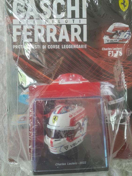 1/5 ferrari casco Leclerc 2022 spark Centauria + magazine (Gebraucht ...