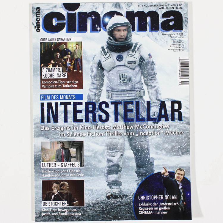 CINEMA Magazin November 2014 - INTERSTELLAR, JAMES BOND... | Kaufen auf ...