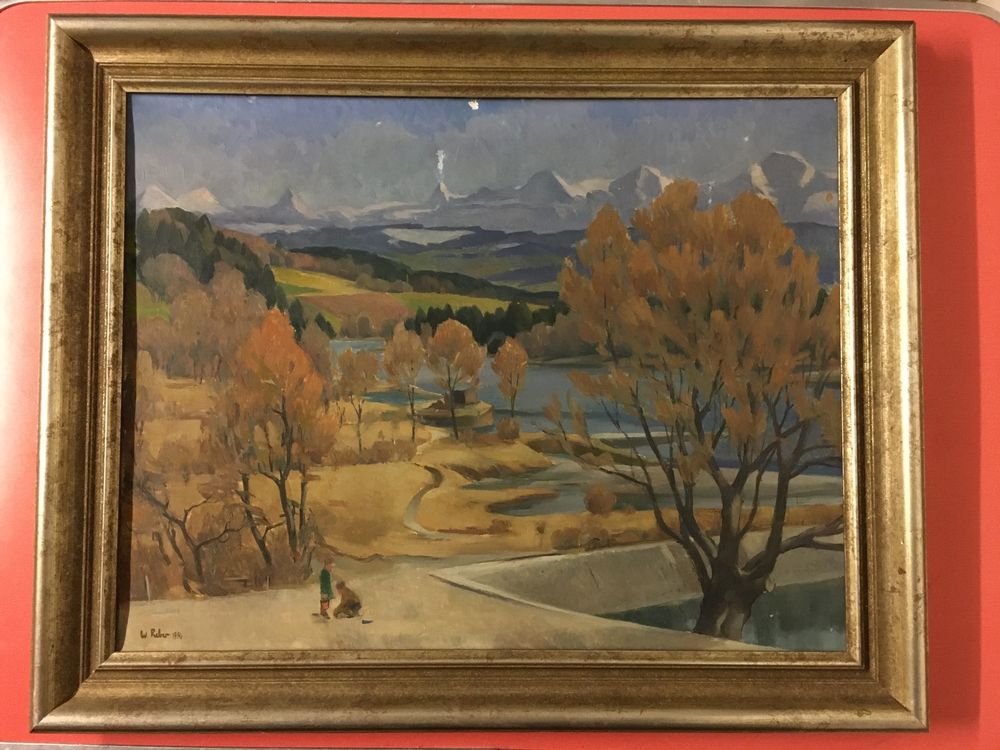 Ölgemälde von bekannten Schweizer Künstler Walter Reber. | Kaufen auf Ricardo