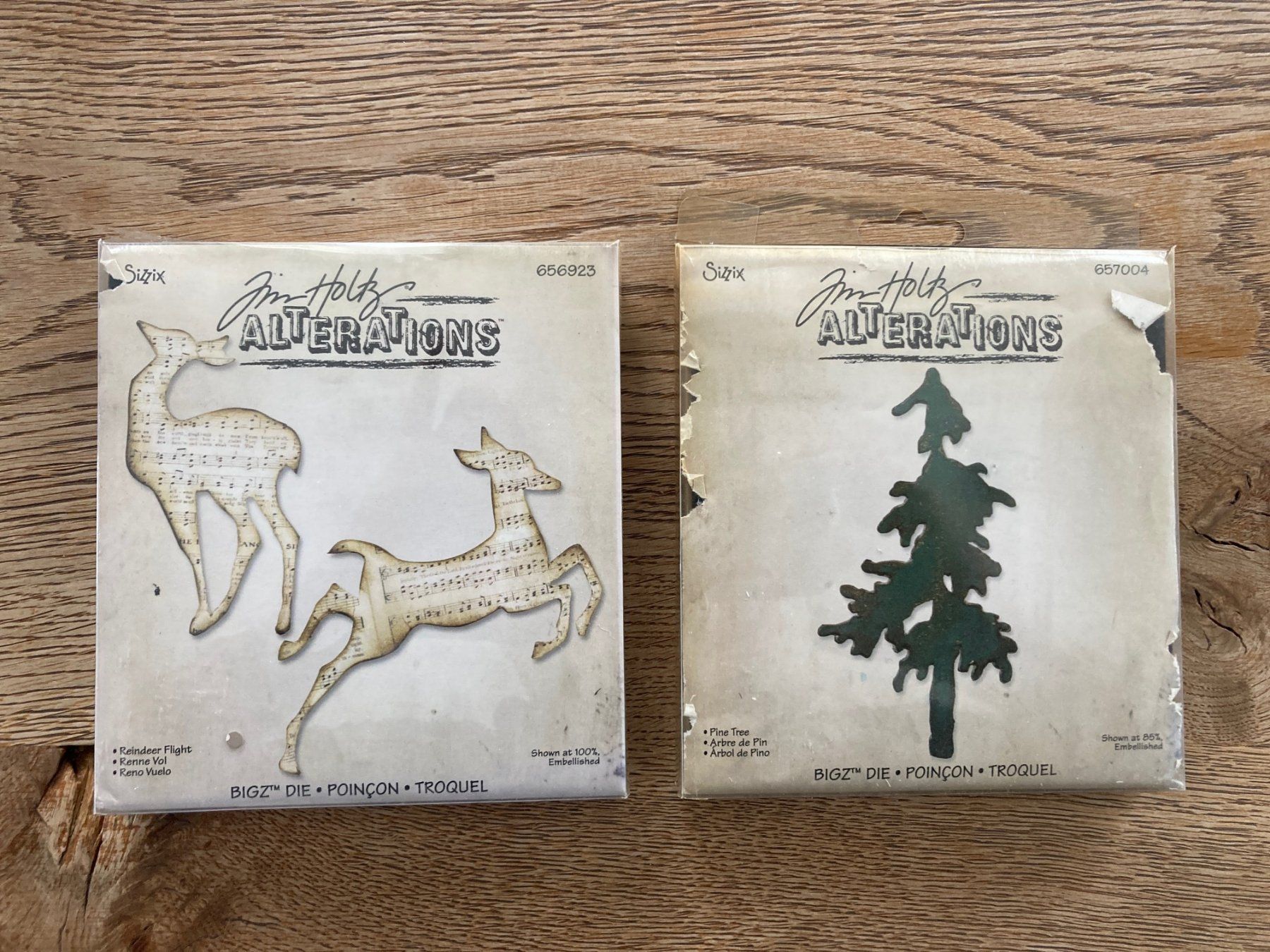 Original Sizzix und Tim Holtz Bigz Stanzformen-Set Nr. 9 (Gebraucht) in ...