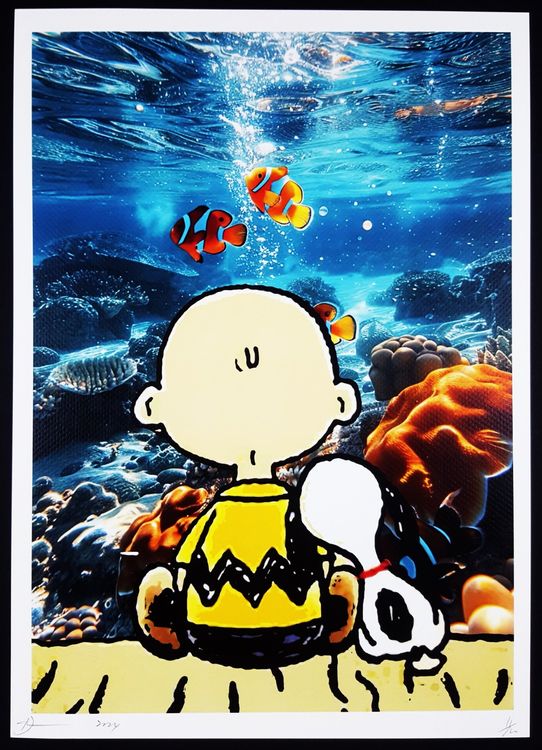 Death NYC Graffiti Pop Art Druck " Nemo & Charlie & Snoopy (Neu (gemäss ...