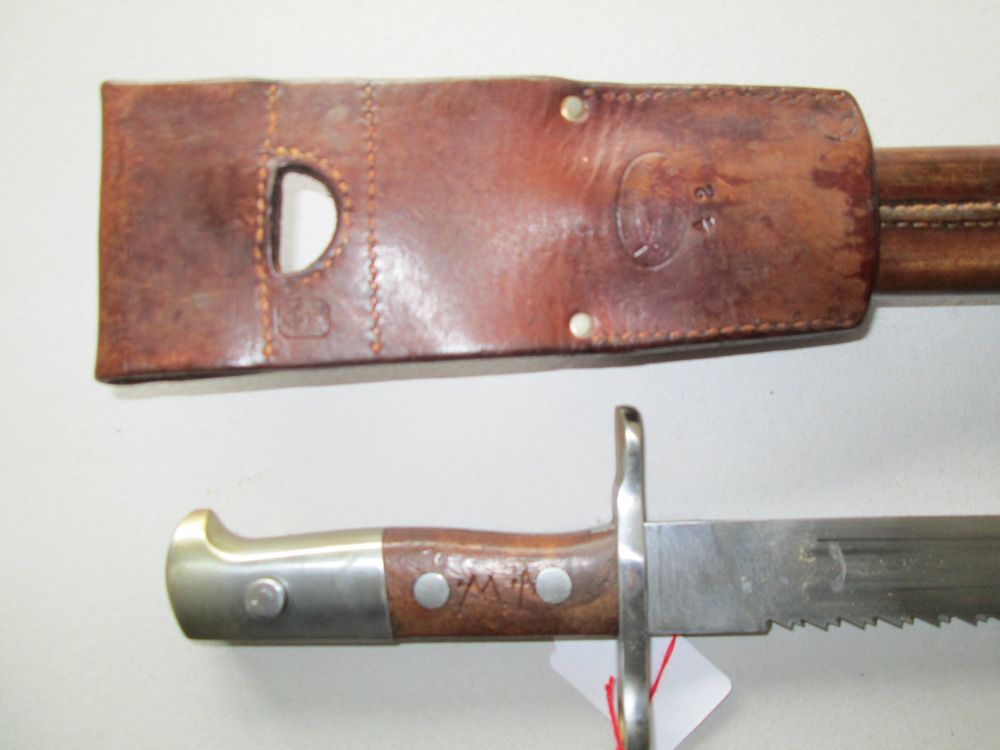 Faschinenmesser/Sägebajonett Mod.1914,Lederscheide, H.S.W. | Kaufen auf Ricardo