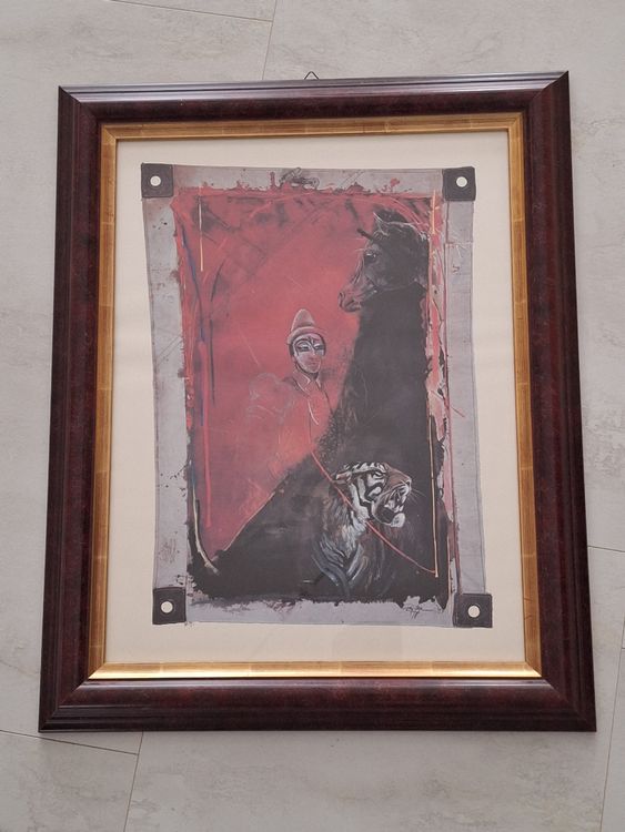 Rolf Knie Bild mit Echtgoldrahmen | Kaufen auf Ricardo