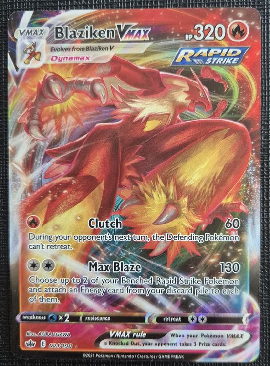Pokémon Blaziken Vmax 2021 (Gebraucht) in Oron-la-Ville für CHF 2 – mit ...