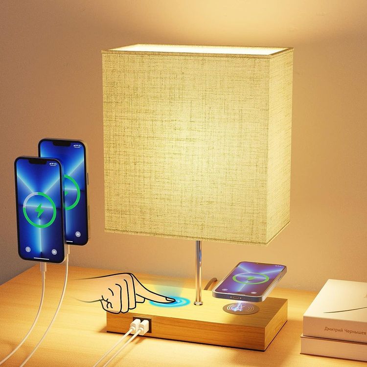 Wunderschne Nachttischlampe Mit Ladefunktion Bilder