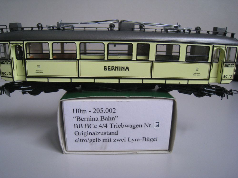 Wabu, Bernina-Bahn BCe 4/4 Nr. 3 Triebwagen, Citro + 2x Lyra (Gebraucht ...