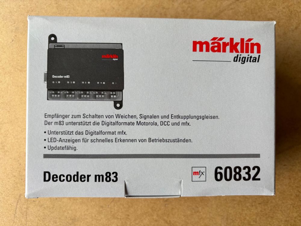 Marklin 60832 Decoder M83 MFX | Kaufen auf Ricardo