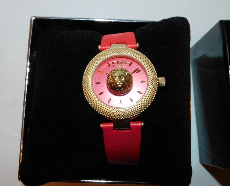 Neue Fundschätze - Versus Versace Neu Damenuhr rot Uhr | Kaufen auf Ricardo