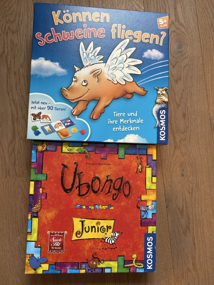 Ubongo Junior & Können Schweine fliegen? - 2 Spiele! (Gebraucht) in ...