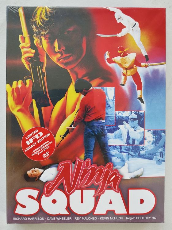 Ninja Squad (HK 1986) Richard Harrison - Mediabook Cover A (Neu und ...