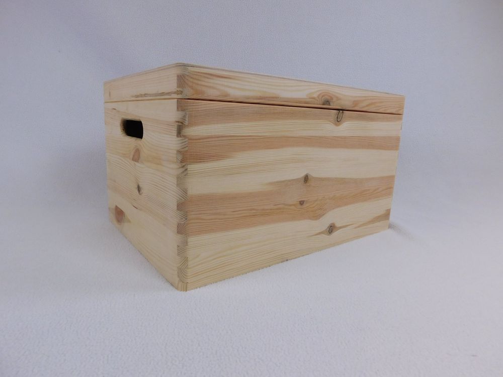 Aufbewahrungsbox mit Klappdeckel Holz von ZELLER (Neu (gemäss ...