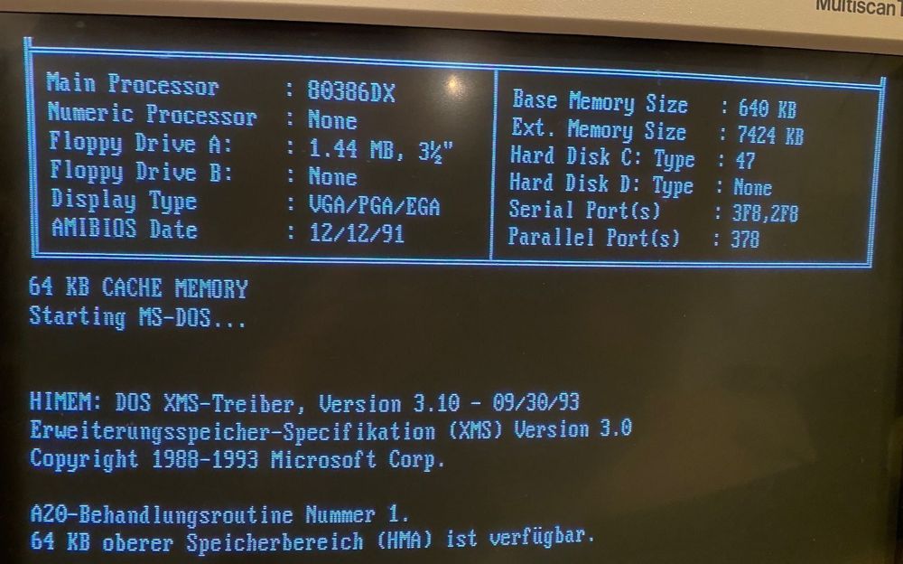 PC 386 DX-40 Mhz. 8MB RAM, SVGA (Gebraucht) in Esslingen für CHF 325 ...