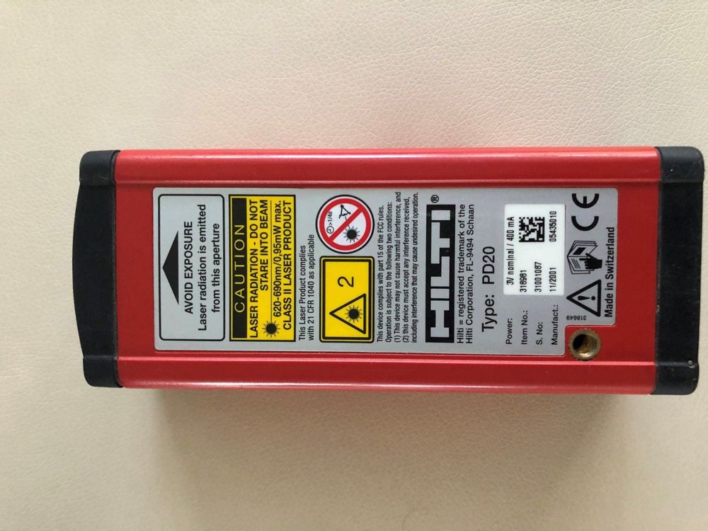 HILTI Laser-Messgerät PD20 (Gebraucht) in Wil SG für CHF 57 – mit ...