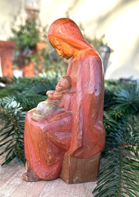Krippenfigur Maria mit Kind, gemarkt Josef Gasser, Lungern (Gebraucht) in Zürich für CHF 68 ...