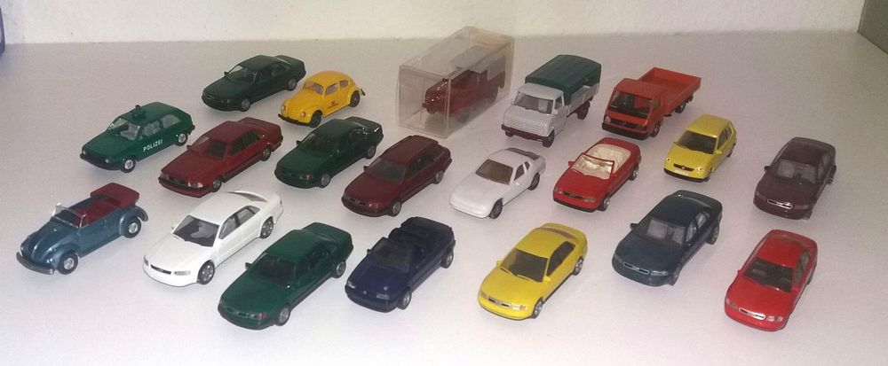 20 Stück Modellautos für HO-Modellbahnen (Wiking/Herpa) | Kaufen auf ...