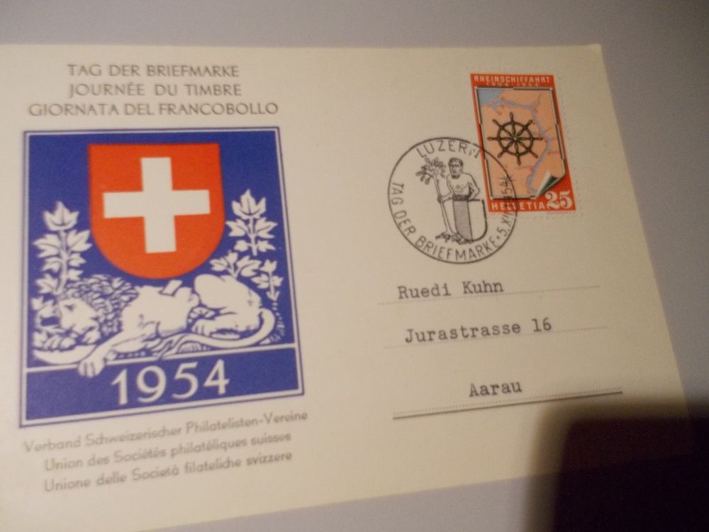 Karte Tag der Briefmarke 1954 Luzern | Kaufen auf Ricardo