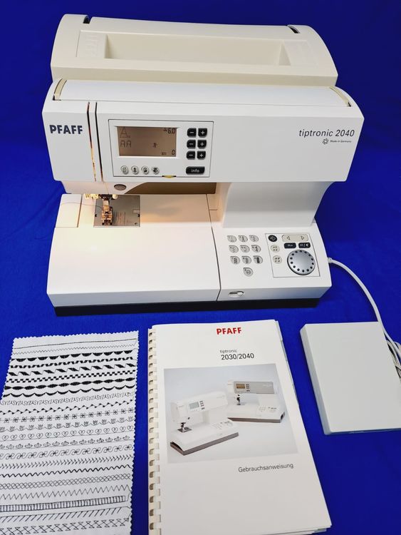 PFAFF TIPTRONIC 2040 WIE NEU GARANTIE 3MT FRISCH REVIDIERT (Gebraucht ...
