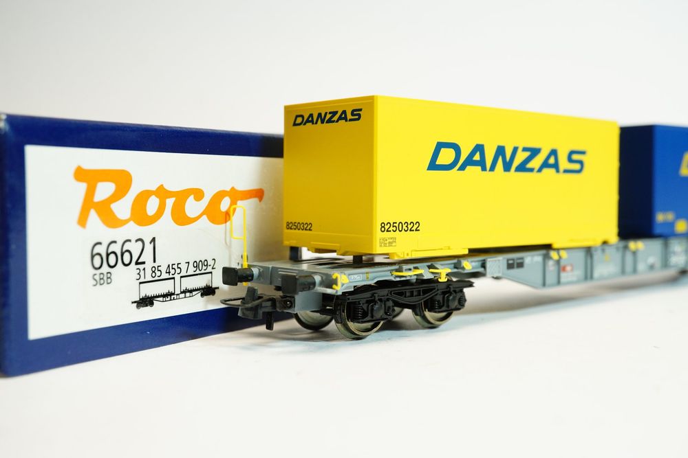 2ß Roco 66621 SBB Hupacwagen Danzas (Gebraucht) in Uetendorf für CHF 56 ...