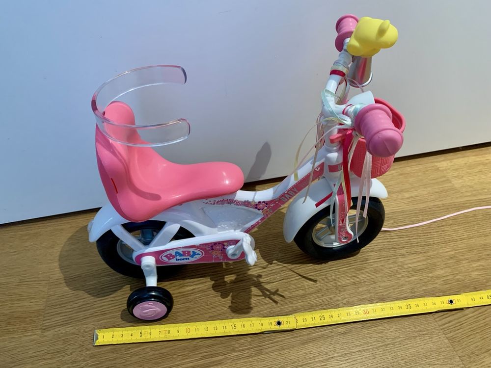 Baby Born Velo fur Puppe(43cm), Helm & MiniBabyBorn Sitz Set (Gebraucht ...