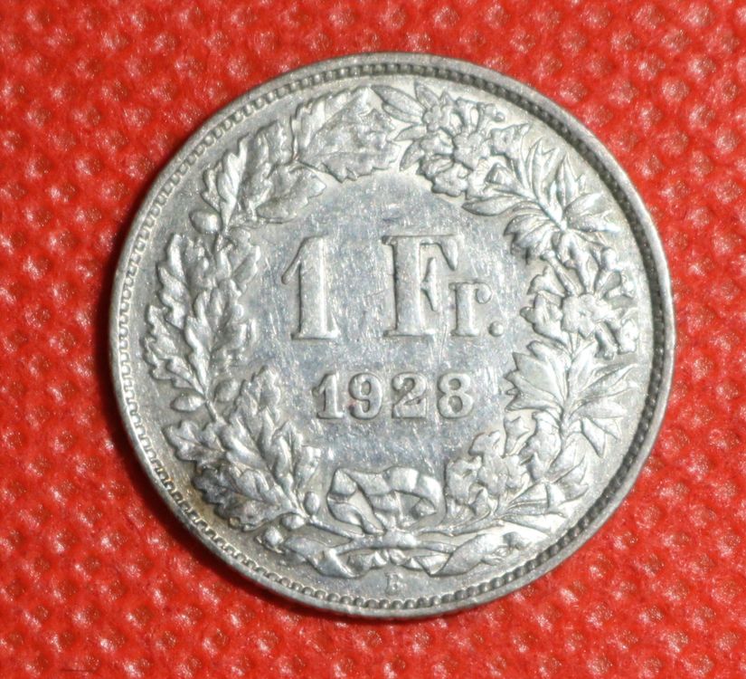 1 Franken Silbermünze 1928 (A115) (Gebraucht) in Winterthur für CHF 8 – mit Lieferung auf ...