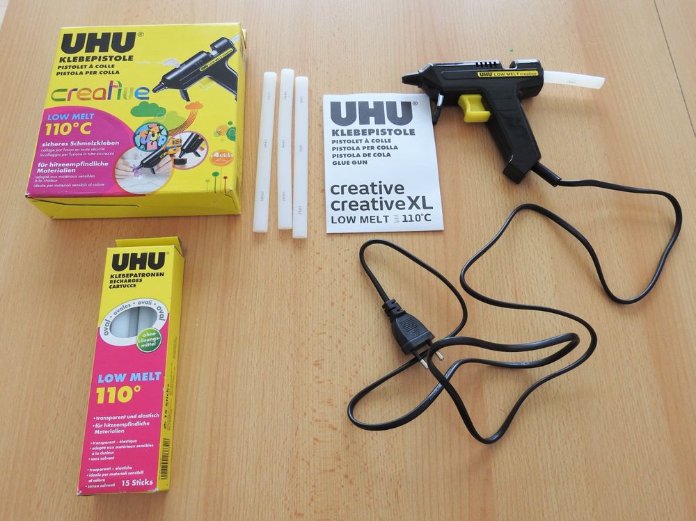 Uhu Klebepistole creative + 15 Uhu Klebesticks (Gebraucht) in ...