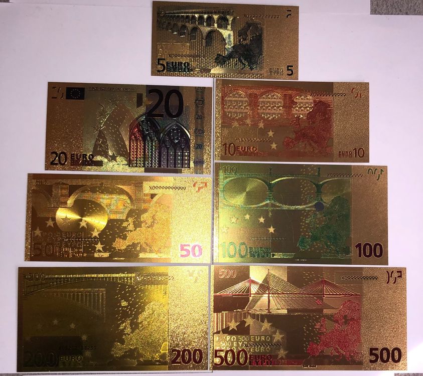 goldene Euro Noten! (Neu und originalverpackt) in Altstätten SG für CHF 28 – mit Lieferung auf ...