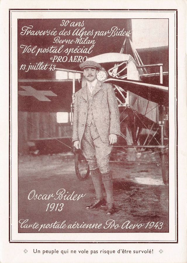 30 ans Traversée Alpes Oskar Bider Berne-Milan cach. spécial (Gebraucht ...