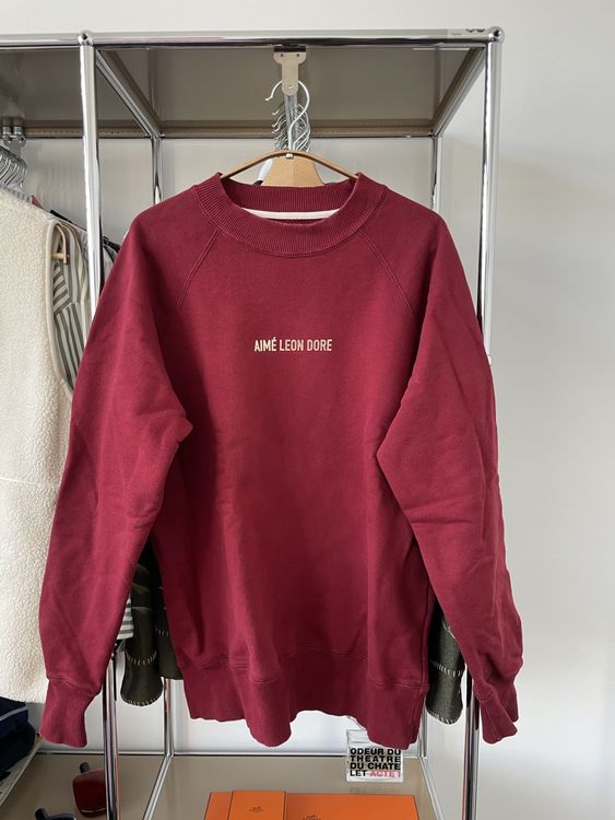Pull Aimé Leon Dore bordeaux (D'occasion) à Biel/Bienne pour CHF 65 – avec livraison | Acheter ...